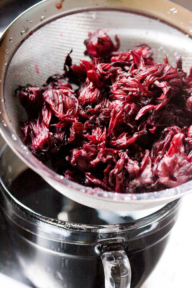 Hibiscus Tea Brewed At Home From Dried Hibiscus Flowers Cupcake Project